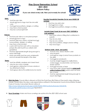 Fillable Online uniforms - Board Policy Statement Fax Email Print ...