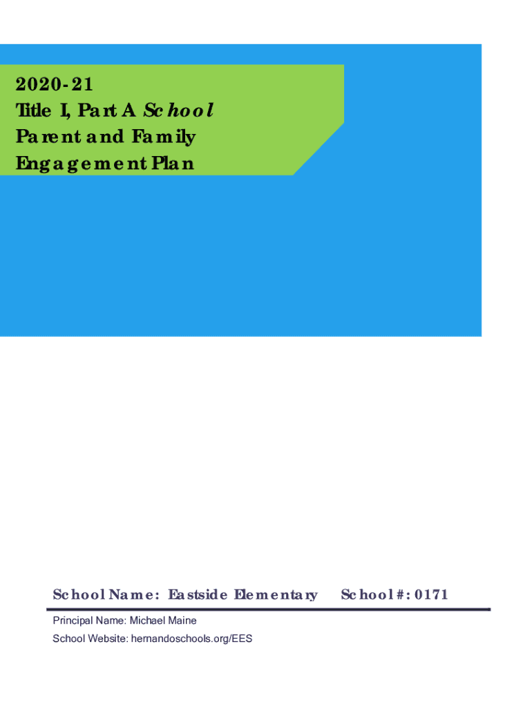 Fillable Online EES Parent and Family Engagement Plan Template Fax ...