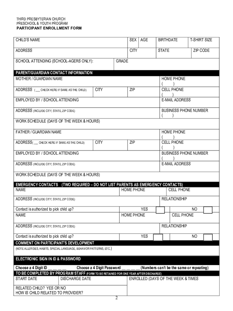 Fillable Online Enrollment Checklist Student Name - Amazon AWS Fax ...