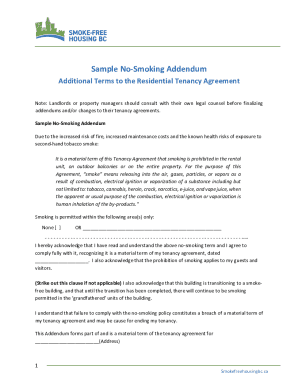 Fillable Online ADDENDUM SUPERSEDES LEASE Sample Clauses Fax Email Print - pdfFiller