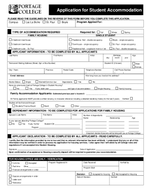 Fillable Online How to write an application for a cool residence hall ...