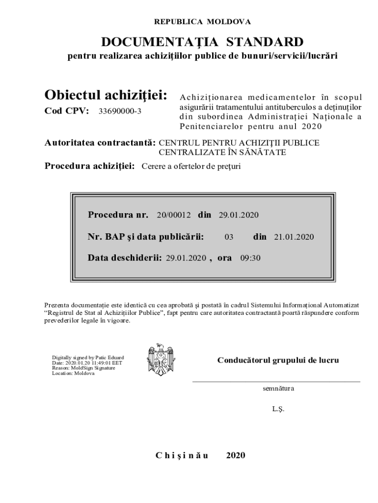 Fillable Online Cod CPV: 33690000-3 Fax Email Print - pdfFiller