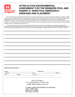 Fillable Online MKARNS NEPA Comment Form. After Action Environmental ...