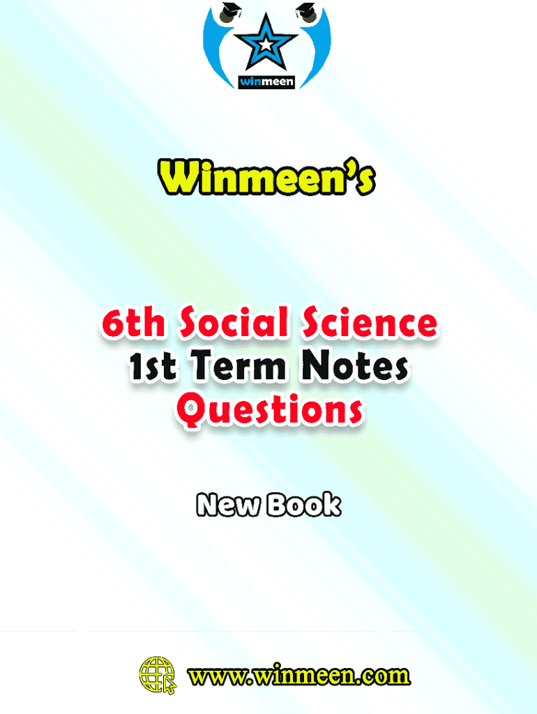 Fillable Online 6th Standard Social Science Guide in EnglishWhat is ...