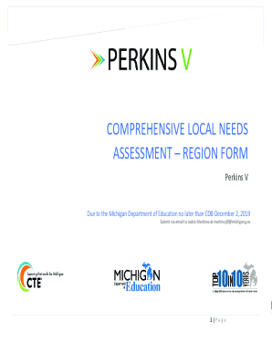 Fillable Online Comprehensive local needs assesSmentRegion form ...