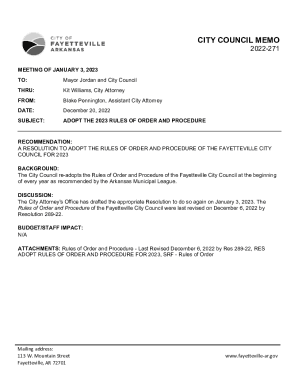 Fillable Online CITY COUNCIL MEMO - Fayetteville Flyer Fax Email Print ...