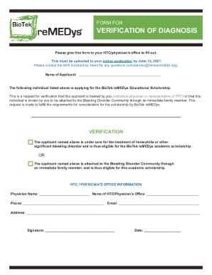 Fillable Online Medical Verification Form - scholarsapply.org Fax Email ...