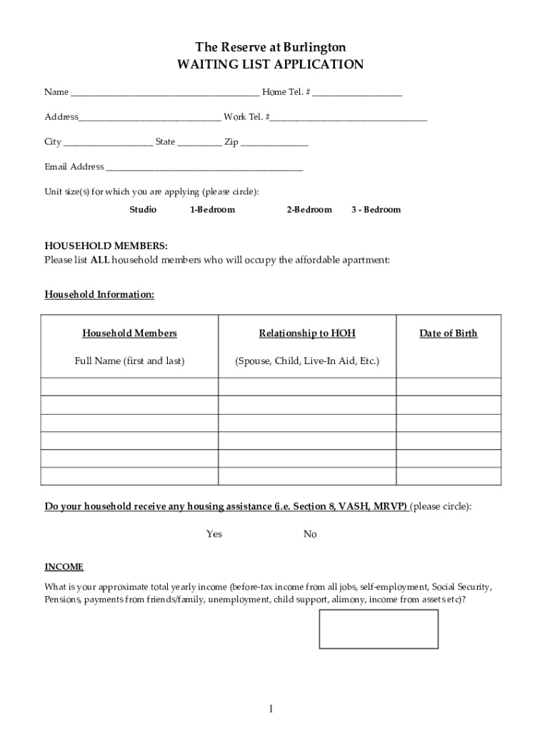 Fillable Online INTAKE APPLICATION for Reassurance Care Caller Fax ...