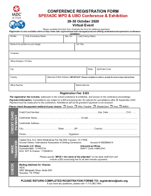 Fillable Online SPE/IADC MPD & UBO Conference & Exhibition Fax Email ...
