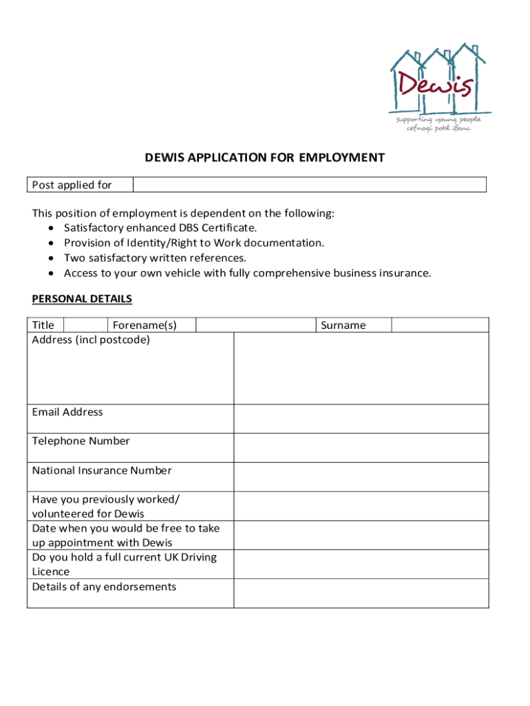 Fillable Online Applying for a DBS Enhanced Disclosure - Thirtyone ...