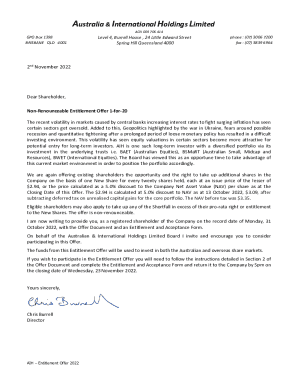 Fillable Online AIH Right Issue Offer Document 2022 - v1.0 - without ...