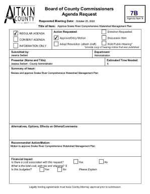 Fillable Online Agenda Request.pdf Fax Email Print - pdfFiller