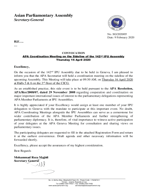 Fillable Online Invitation Letter-142 IPU.pdf Fax Email Print - pdfFiller