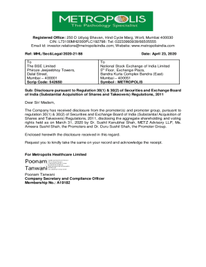 Fillable Online METROPOLIS HEALTHCARE LIMITED Company Profile Fax Email ...