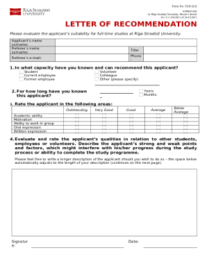 What Does Capacity Mean in Letter of Recommendation? Doc Template | pdfFiller