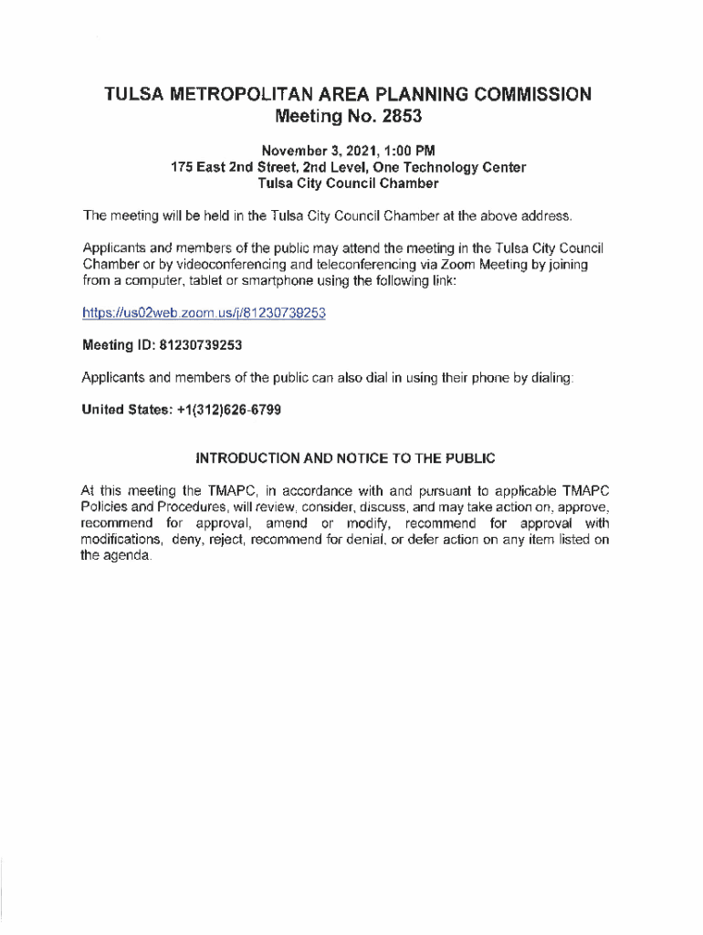 Fillable Online CITY OF TULSA, OKLAHOMA COMPREHENSIVE ANNUAL ... Fax ...