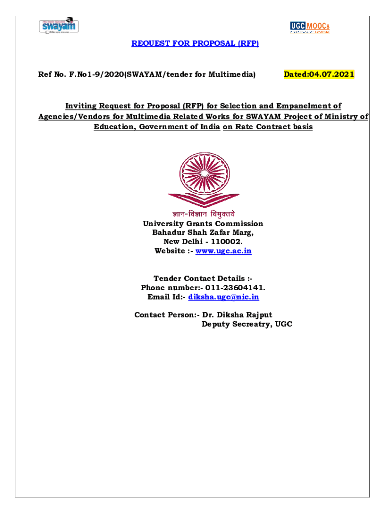 Fillable Online Request for Proposal (RFP) for Appointment of ...