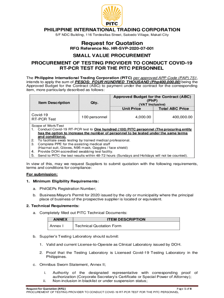 Fillable Online pitc gov All import and export of goods between the ...
