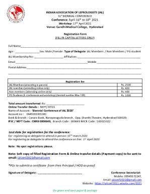 Fillable Online Video - Indian Association of Leprologists Fax Email Print - pdfFiller