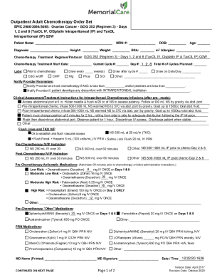 Fillable Online Ovarian Cancer Treatment Protocols - Medscape Reference ...