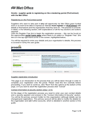 Fillable Online Grants - supplier guide to registering on the e ...