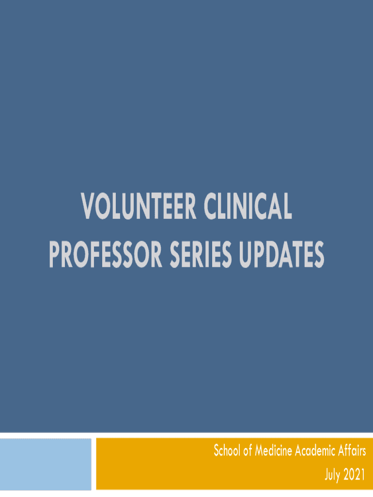 Fillable Online som uci Volunteer Clinical Professor Series - UCI ...