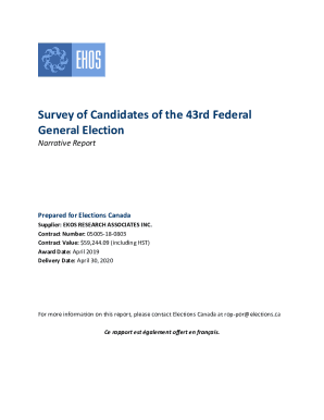 Fillable Online Survey of Candidates of the 43rd Federal General ...