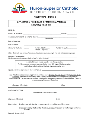 Fillable Online Field Trip Request - Norco College Fax Email Print - pdfFiller