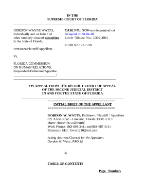 GORDON WAYNE WATTS, CASE NO. - Florida's Supreme Court Doc Template ...