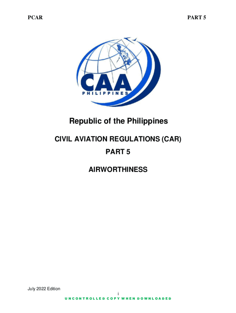 Fillable Online caap gov Pcar Part 5 - Fill Online, Printable, Fillable ...