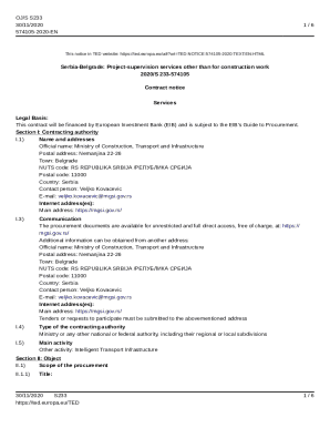 Fillable Online Services - 576570-2020 - TED Tenders Electronic Daily ...