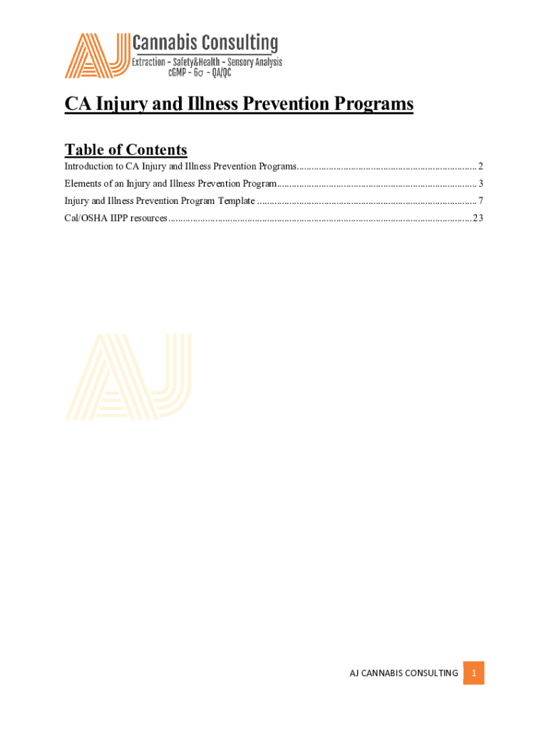 Fillable Online Injury and Illness Prevention Program - Cal Poly ...