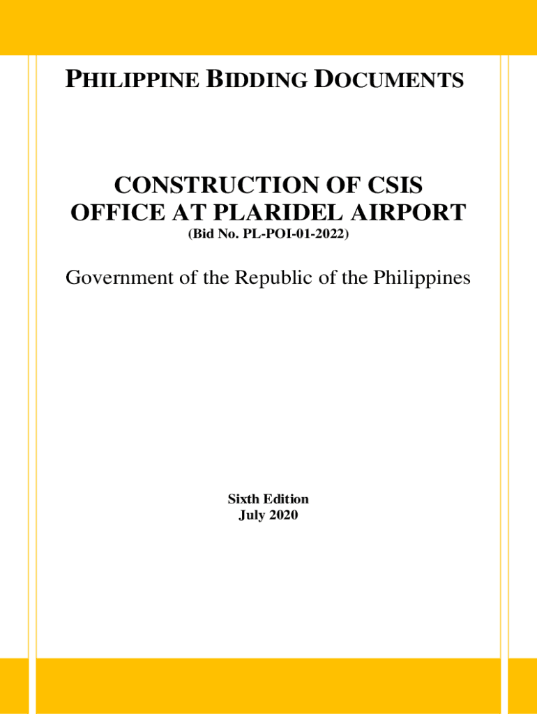 Fillable Online caap gov CONSTRUCTION OF CSIS OFFICE AT PLARIDEL AIRPORT Fax Email Print - pdfFiller