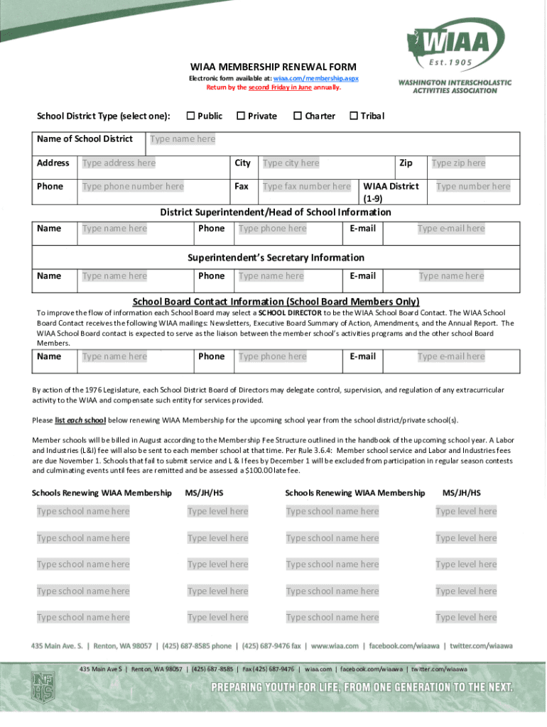 Fillable Online School Board Resolution Delegating Authority - WIAA Fax ...
