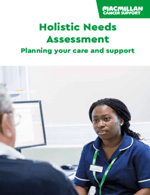 Fillable Online be macmillan org MAC12957 Holistic Needs Assessment ...