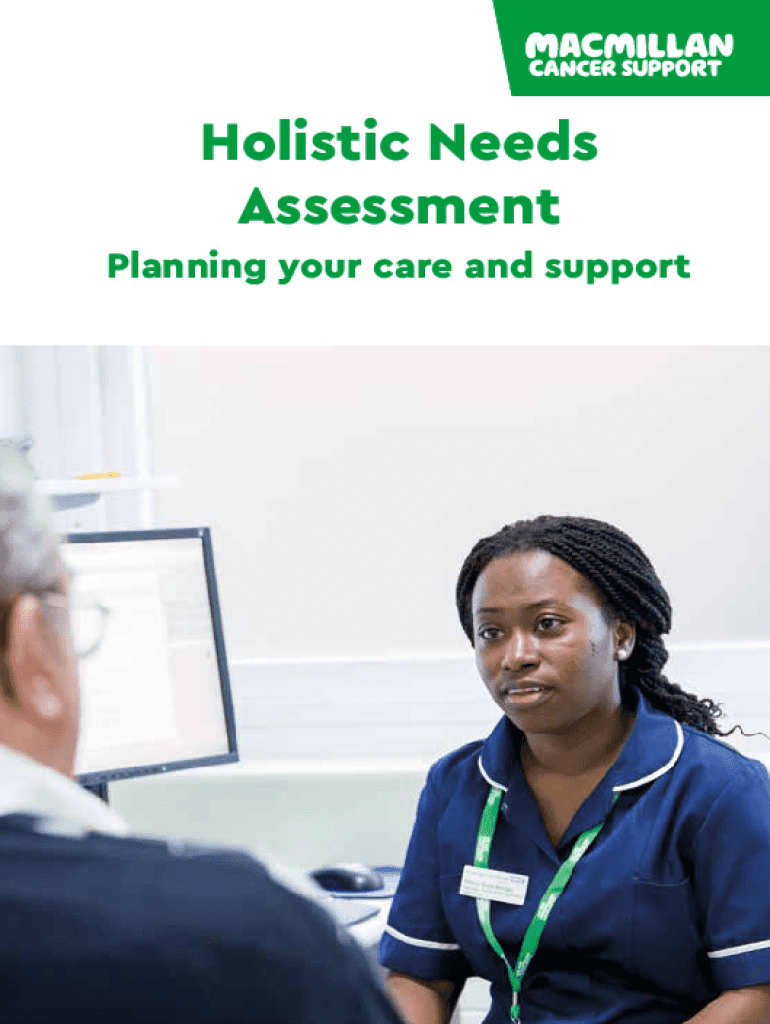 Fillable Online be macmillan org MAC12957 Holistic Needs Assessment ...