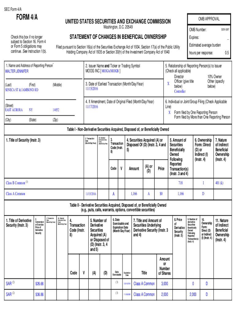 Fillable Online Wdesk SEC Form 4/A Preview Fax Email Print - pdfFiller