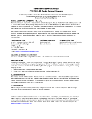Fillable Online Dental Assistant Requirements and Application Fax Email Print - pdfFiller