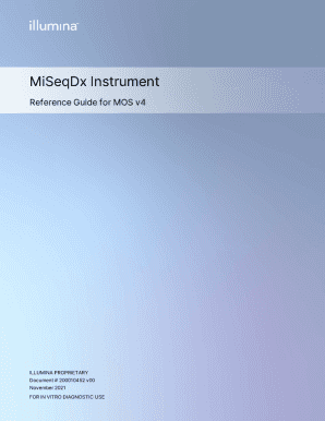 Fillable Online MiSeqDx Instrument Reference Guide for MOS v4 ...