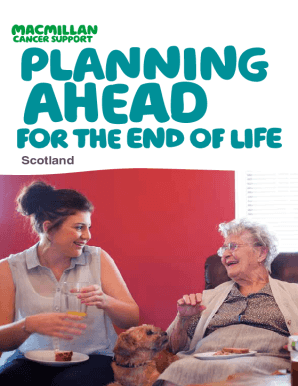 Fillable Online be macmillan org Your life and your choices: plan ahead ...