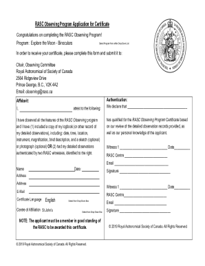 Fillable Online Done your RASC certificate? Fax Email Print - pdfFiller