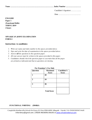 Fillable Online Functional Skills English Level 2 - READING Exam Sample ...