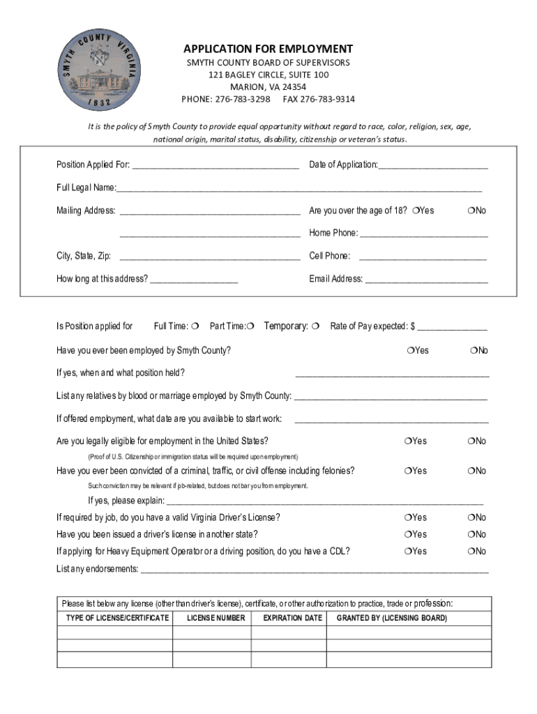 Fillable Online Smyth County Social Service Department - MapQuest Fax ...