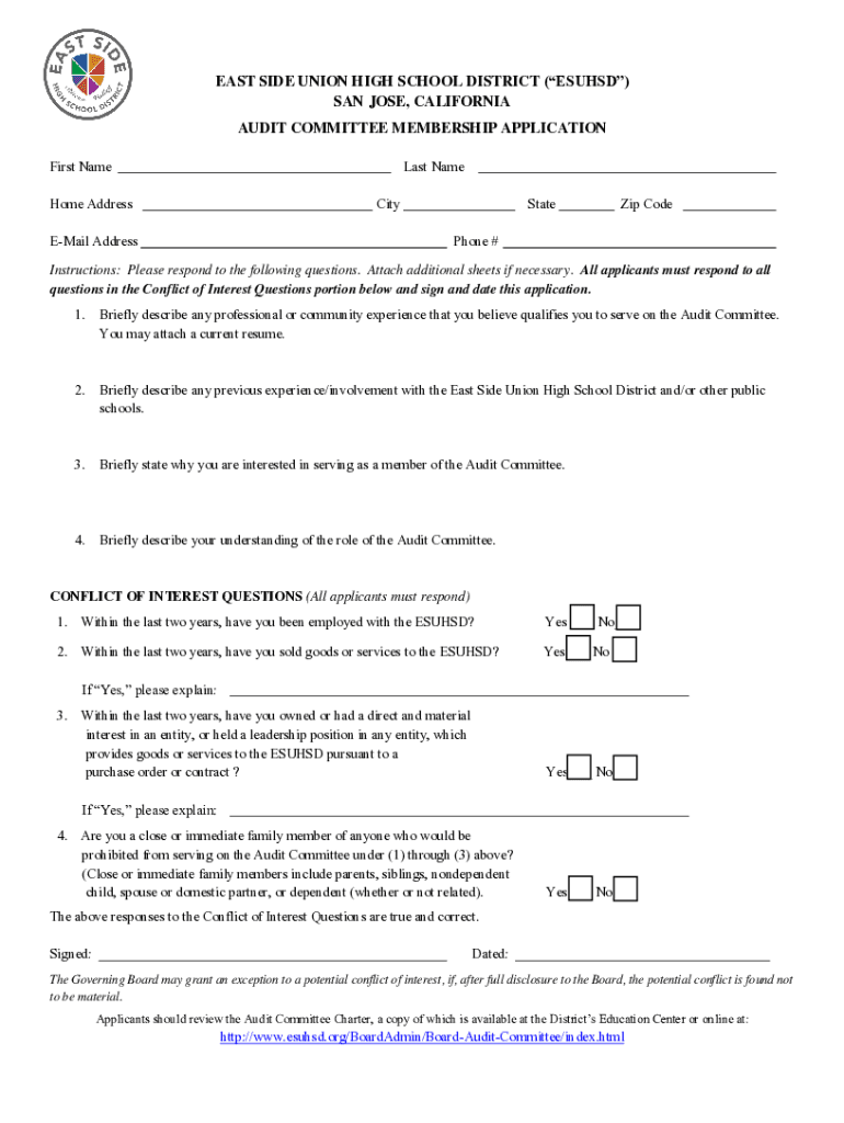 Fillable Online Board-Audit-Committee-Application-Jan2022.pdf Fax Email ...