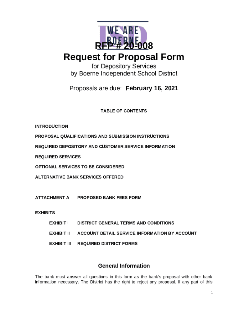 Request for Proposal Doc Template | pdfFiller