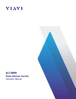 Fillable Online ALT-9000 FMCW/Pulse Radio Altimeter Flight Line Test ...