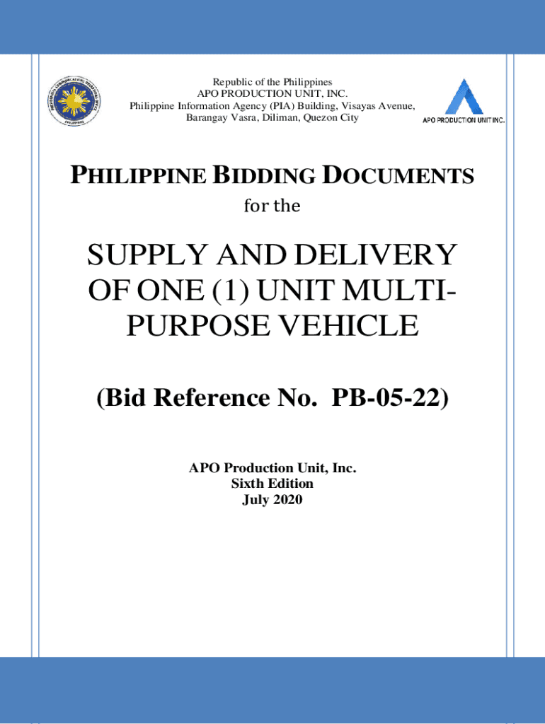 Fillable Online Republic of the Philippines APO PRODUCTION UNIT, INC ...