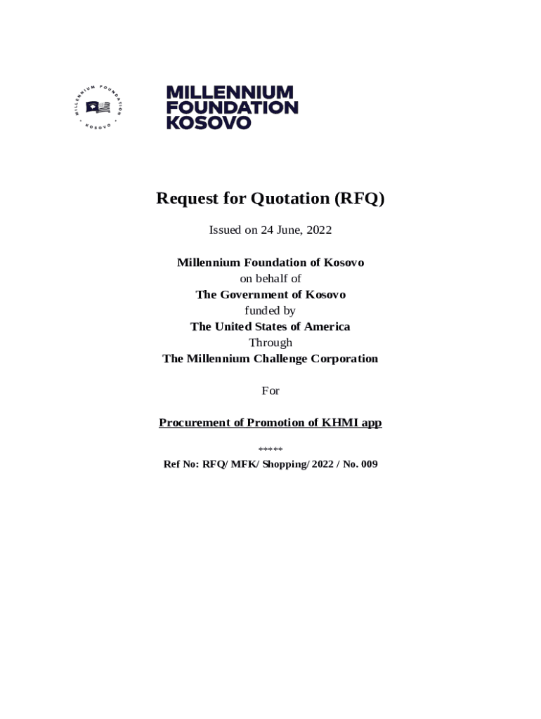 Request for Quotation (RFQ) - Procurement of Promotion of ... Doc ...