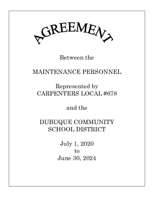 Fillable Online carpenters agreement Fax Email Print - pdfFiller