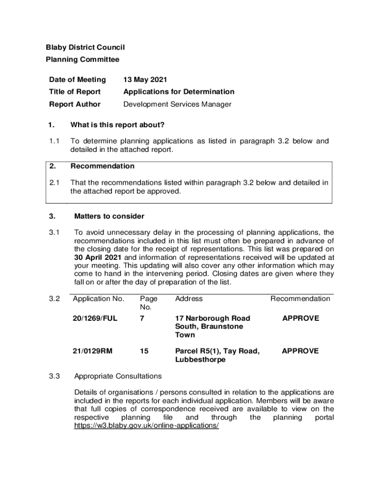 Fillable Online Neighbourhood Planning - Blaby District Council Fax ...